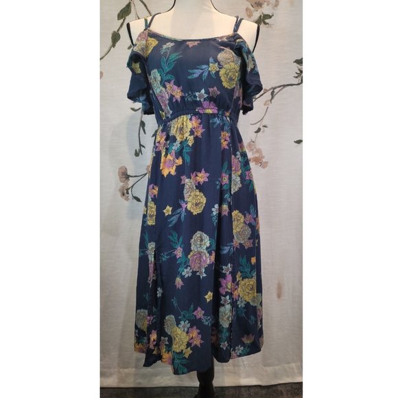 Derek Heart | Dresses | Derek Heart Off The Shoulder Floral Spilt Front ...